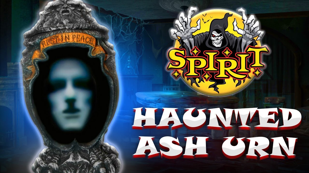 Spirit Halloween Haunted Ash Urn Animated Prop - YouTube