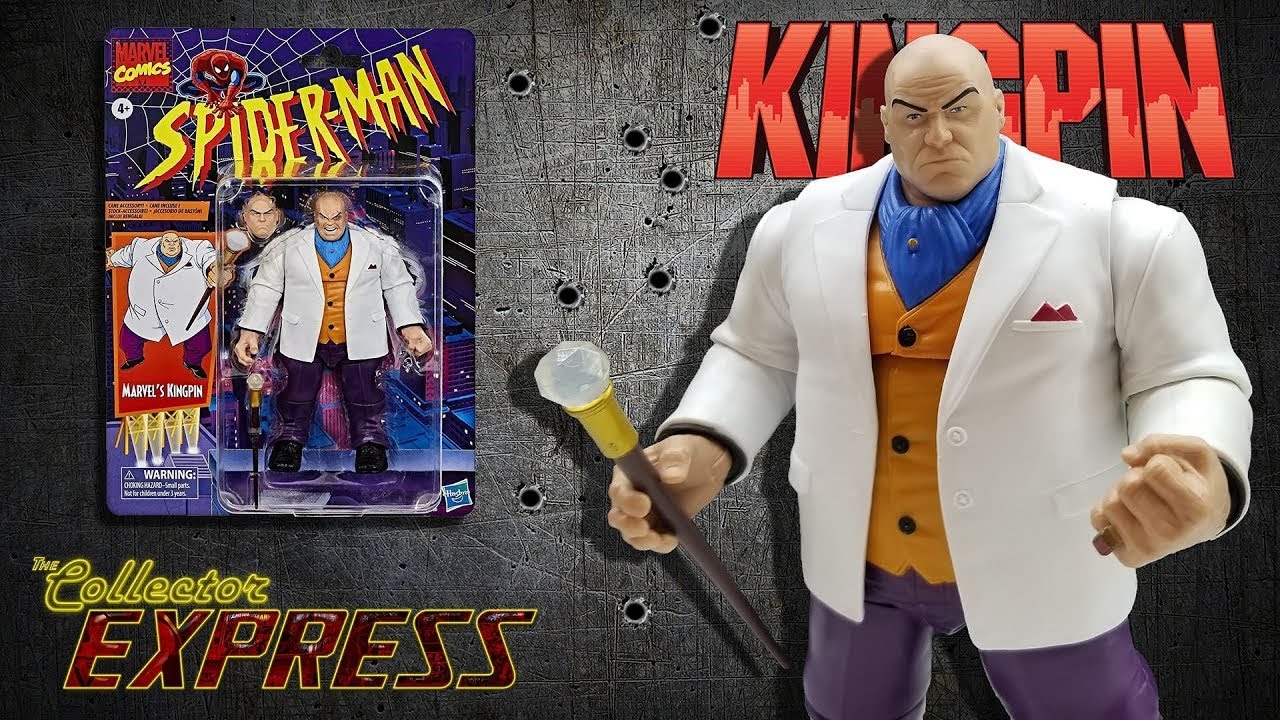 Marvel Legends Retro Card Kingpin Action Figure Review - YouTube