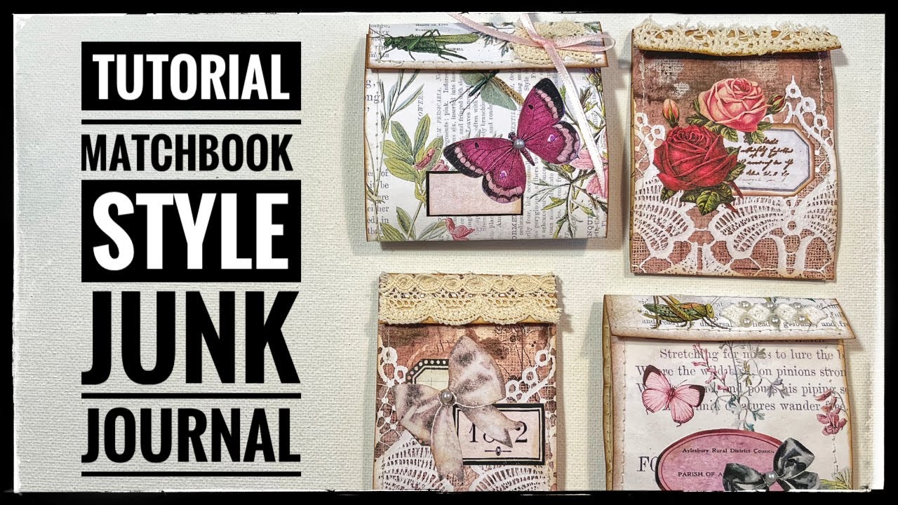 Tutorial - Matchbook Style - Junk Journal - YouTube