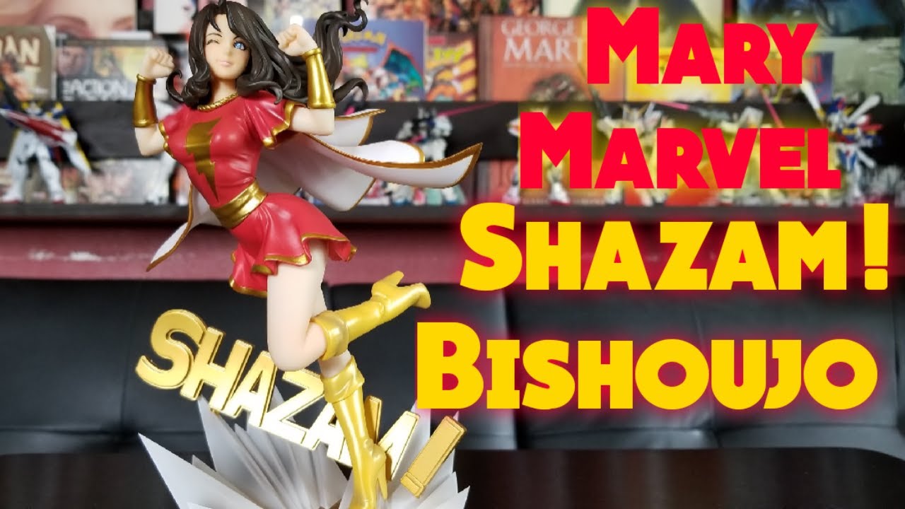 Mary Marvel Shazam! DC Comics Kotobukiya Bishoujo Statue Review - YouTube