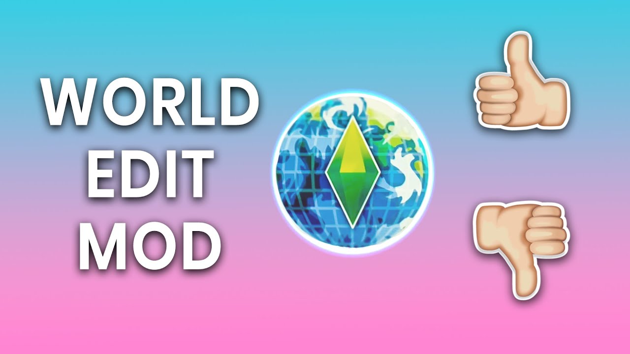 The Sims 4 - I Tried The World Edit MOD - YouTube