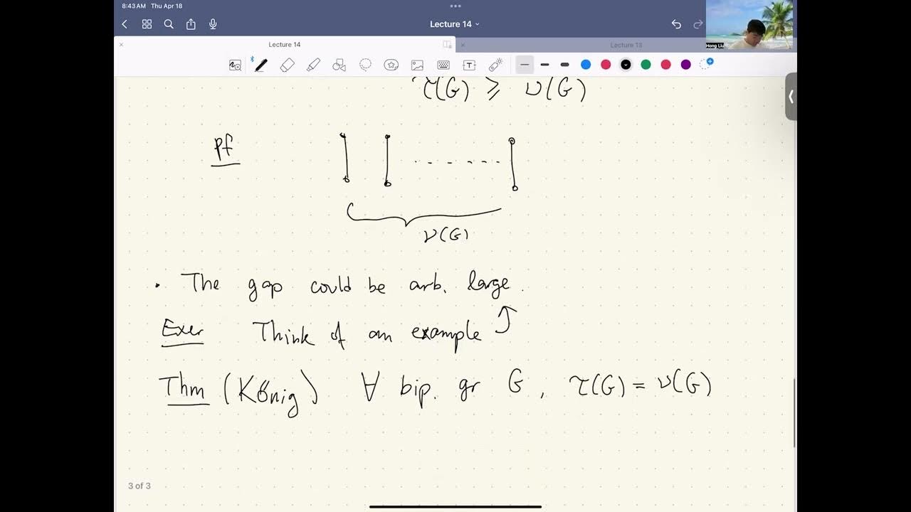 24.04.18, Hong Liu, Extremal Combinatorics: Lecture 14 - YouTube
