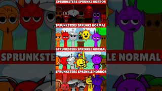 Incredibox Sprunksters Sprinkle Vs Horror Vs Sprunksters Sprunki Vs ...