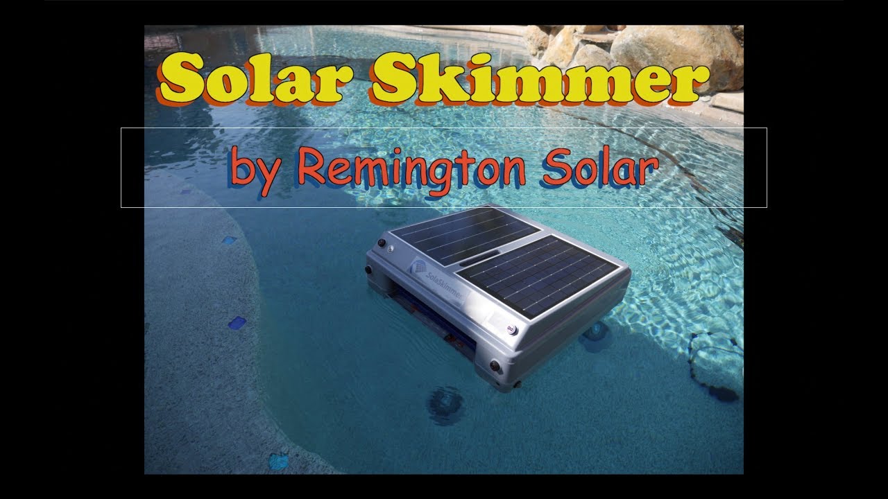SolaSkimmer Robotic Solar Powered Robotic Skimmer!!! - YouTube
