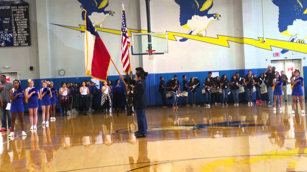 Student Pep Rally Color Guard - YouTube