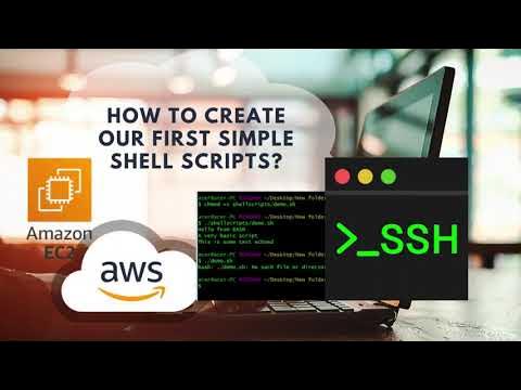 How to create simple shell script by using the aws cli command - YouTube