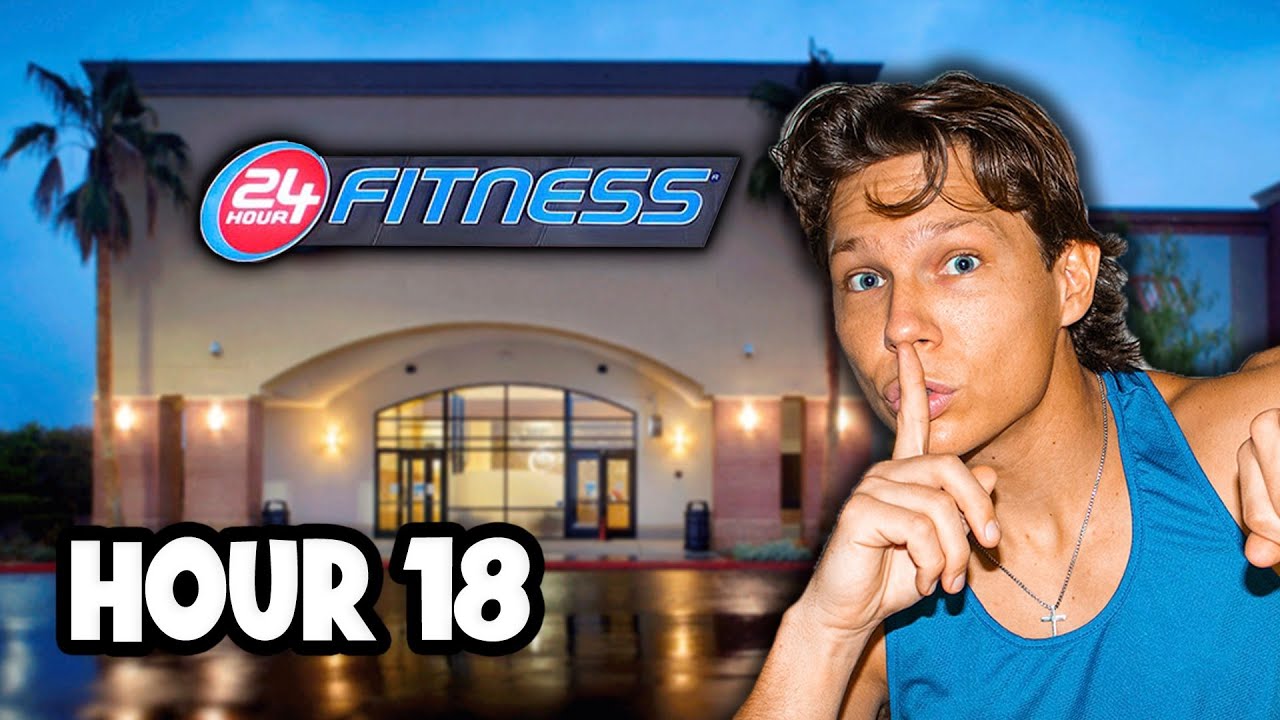 I Spent 24 Hours INSIDE 24 Hour Fitness - YouTube