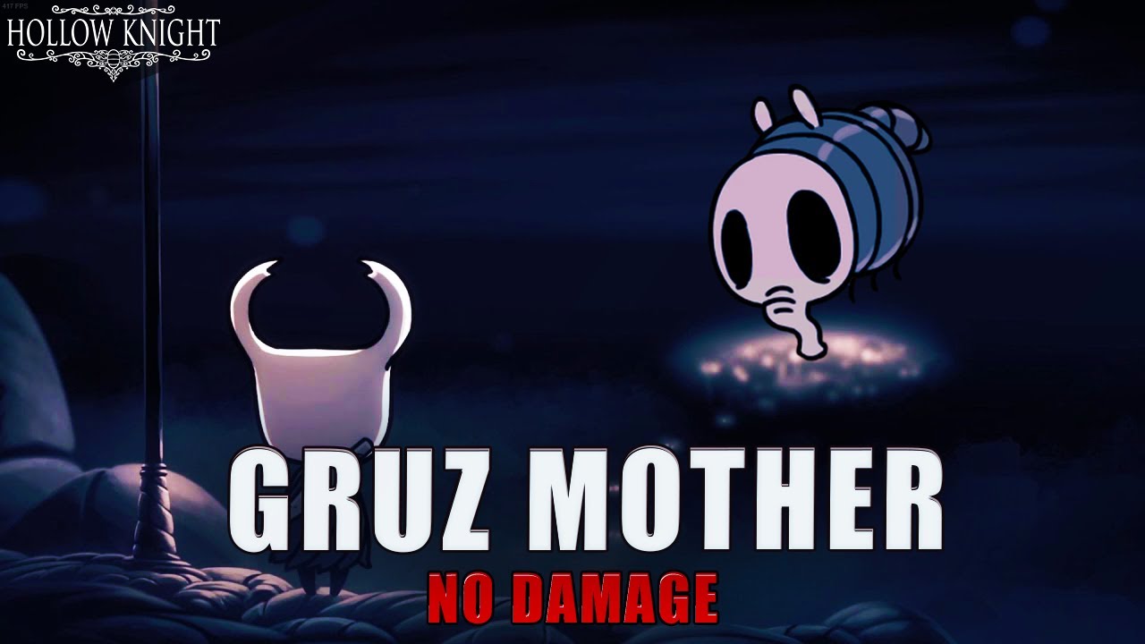Hollow Knight - Gruz Mother Boss fight (No Damage) - YouTube