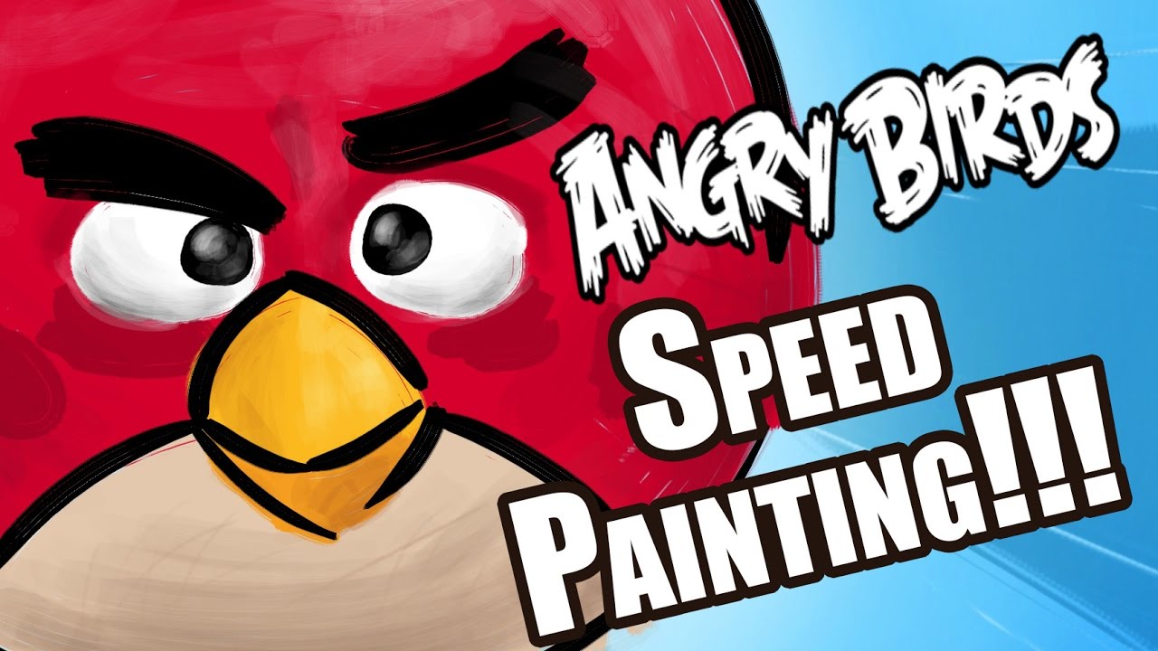 ANGRY BIRDS: Red [speed-painting] - YouTube