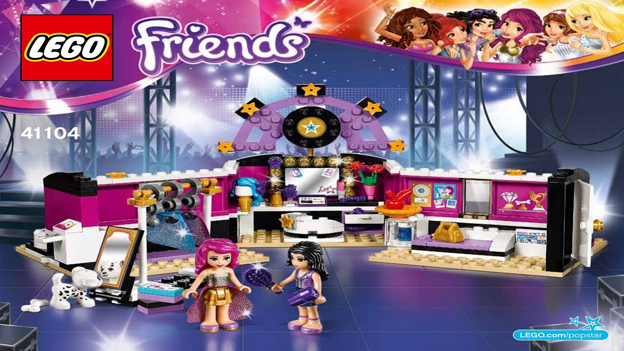 LEGO instructions - LEGO Friends - 41104 - Pop Star Dressing Room - YouTube
