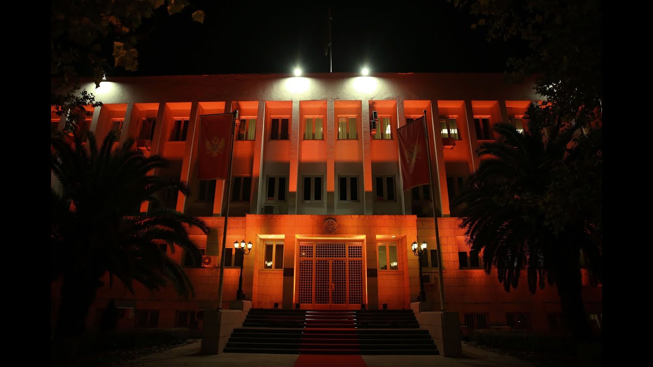 Zgrada Predsjednika CG u narandžastoj boji povodom Međunarodnog dana ...