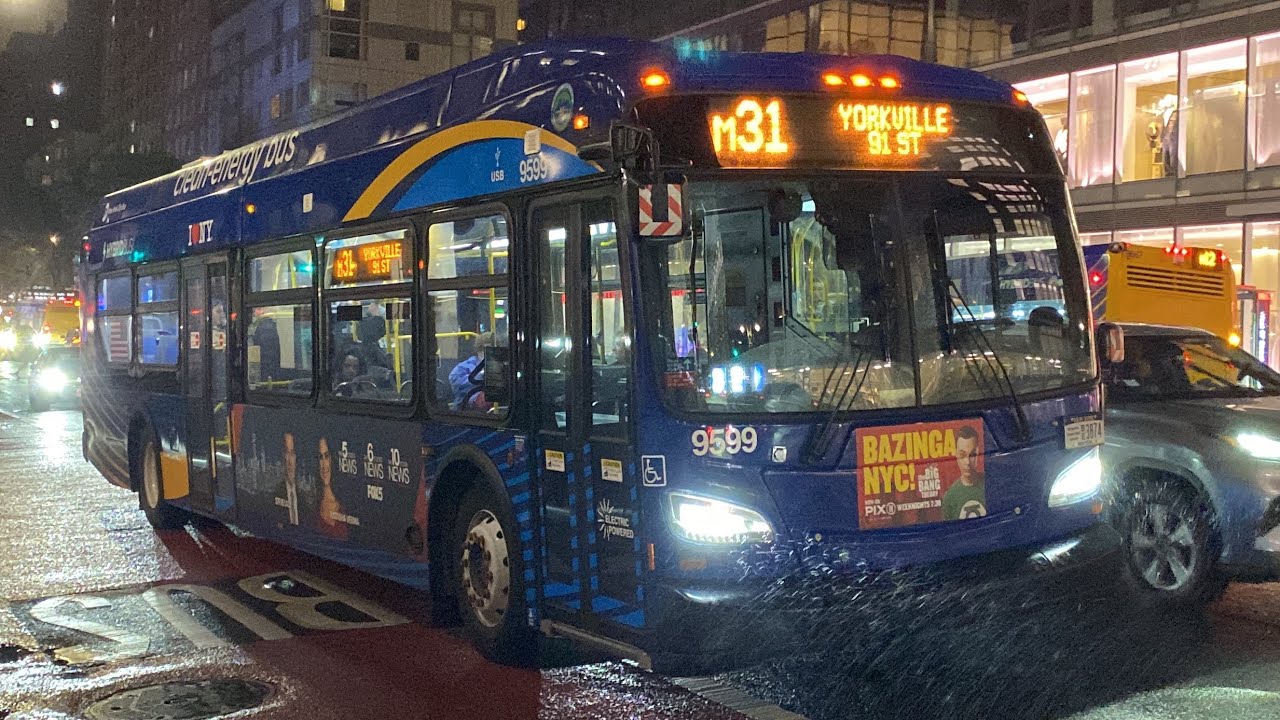 [RARE] MTA MaBSTOA: 2021 New Flyer XDE40 #9599 on the M31 to Yorkville ...