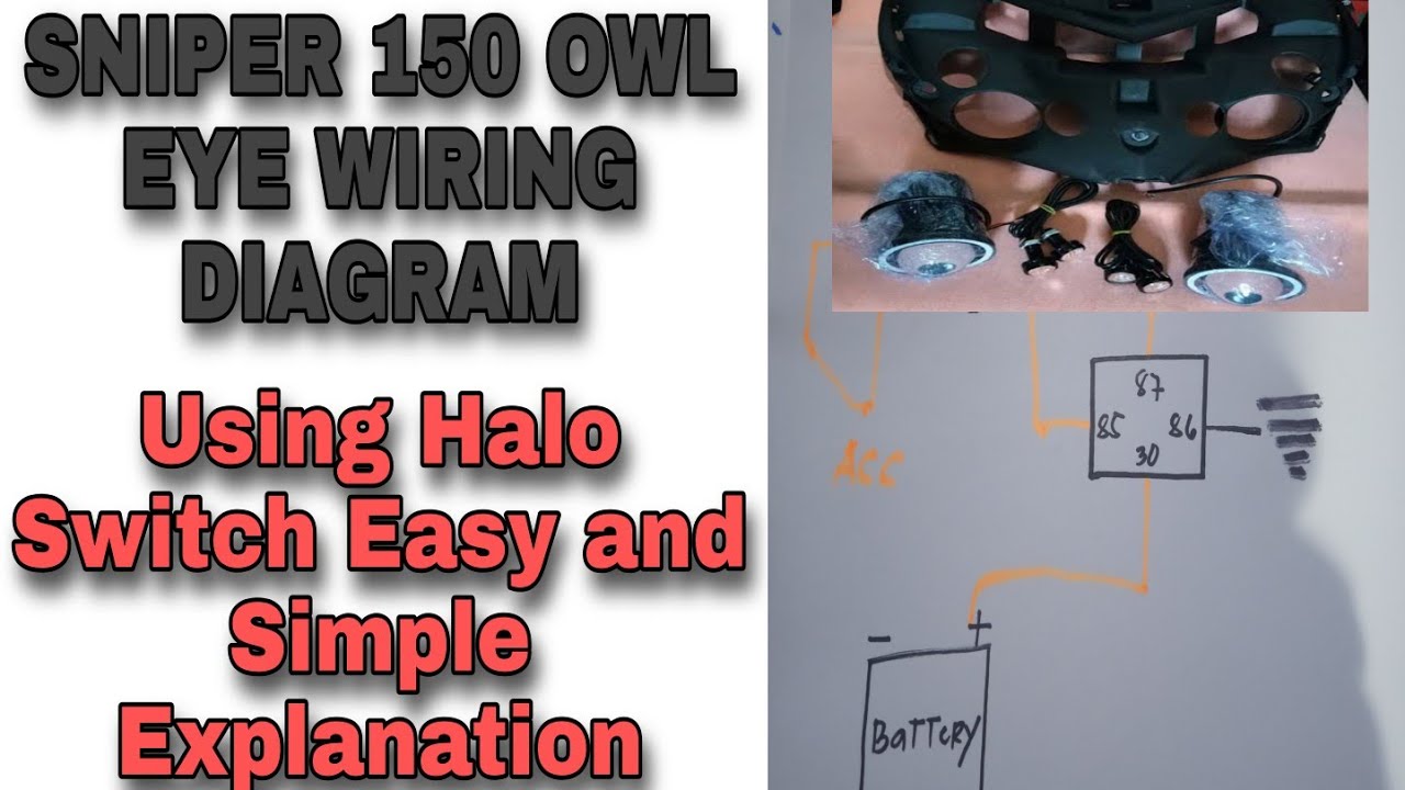 SNIPER 150 OWL EYE Wiring Diagram | Simple Connection and Explanation ...