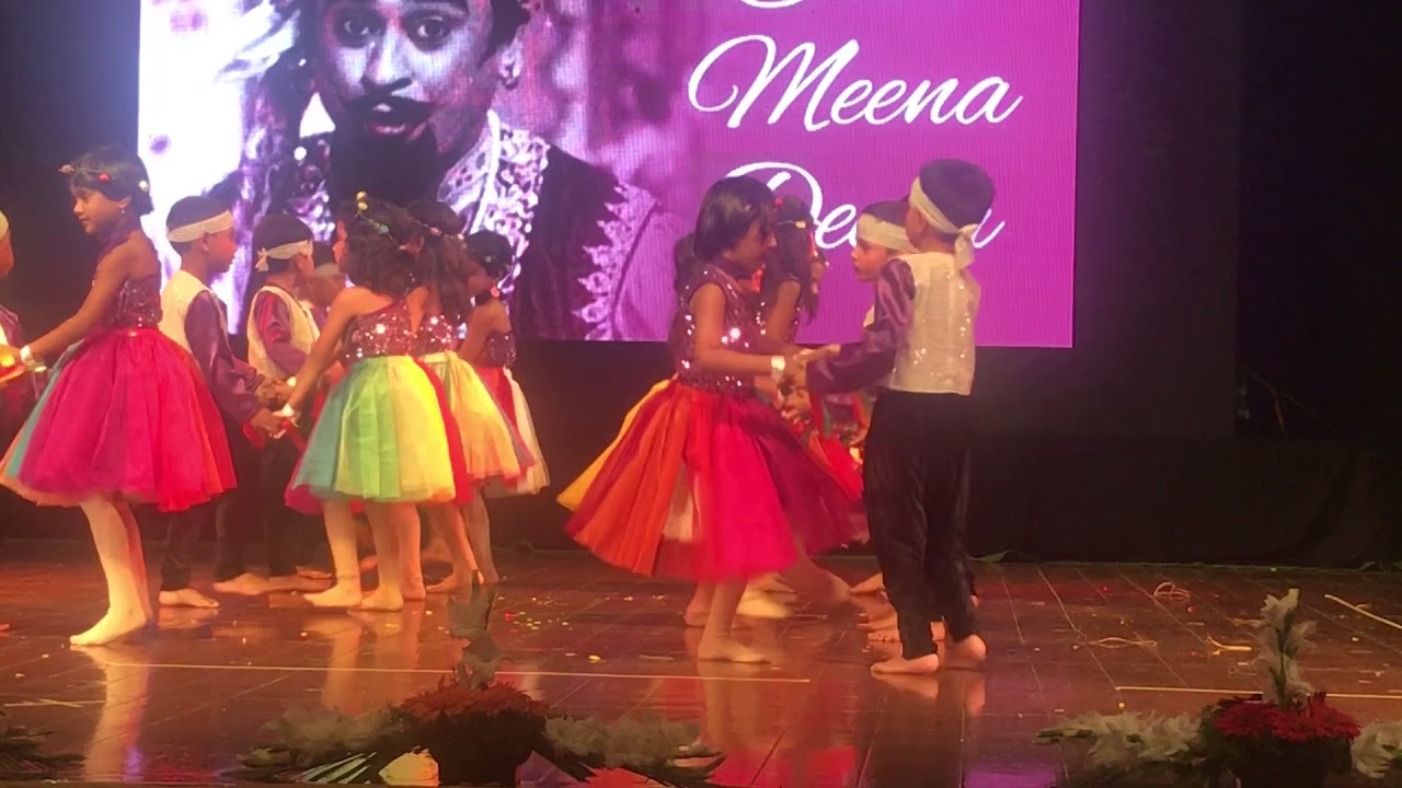 school annual day - dance performance - ukg - 2017-18 - YouTube