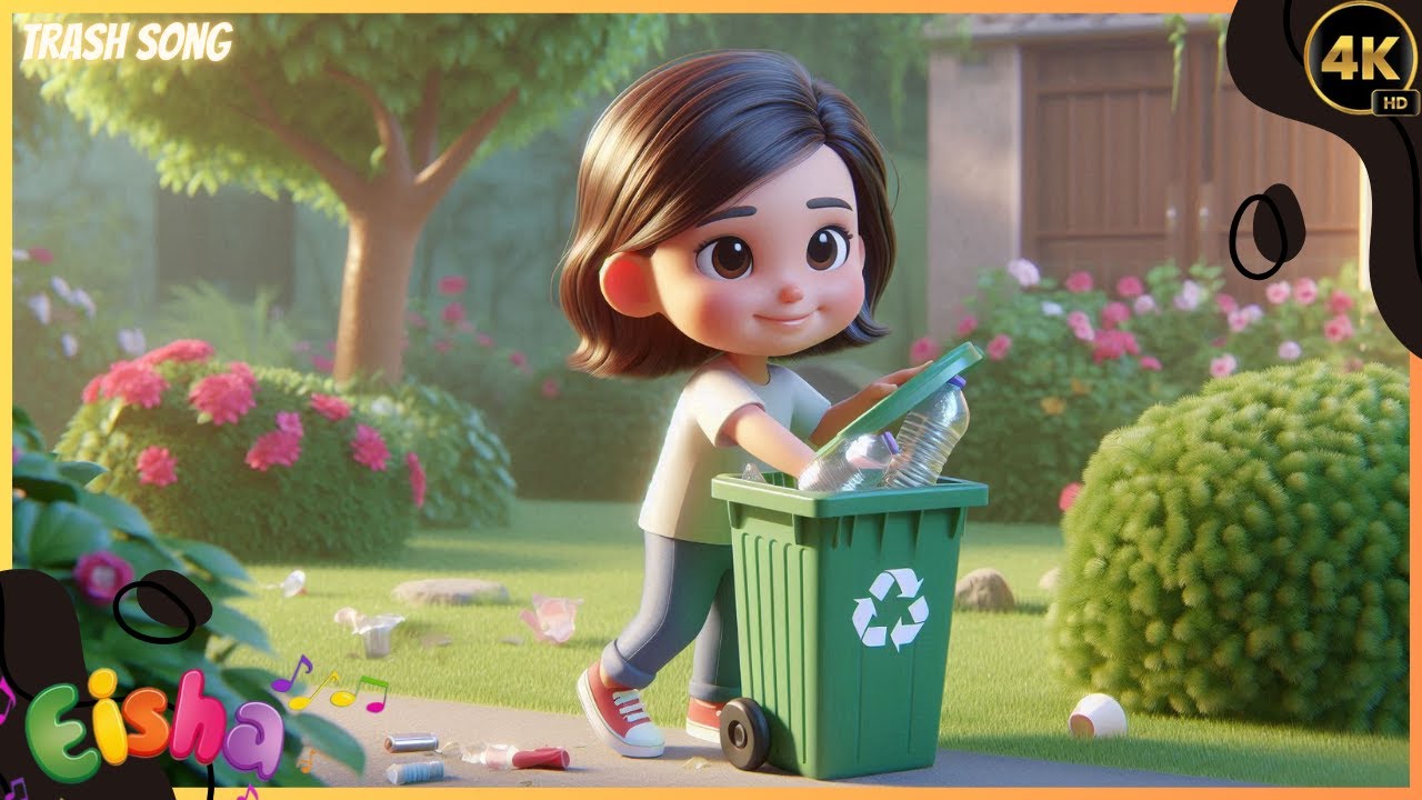 Trash Song For kids | Eisha KidsSongs - YouTube
