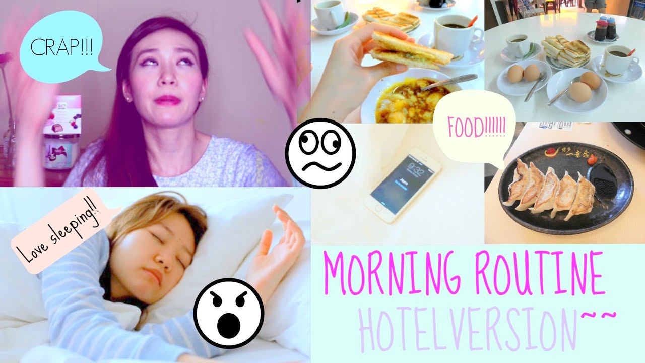 Summer/Hotel/Unique Morning Routine 2014! with SG FOOD! - YouTube