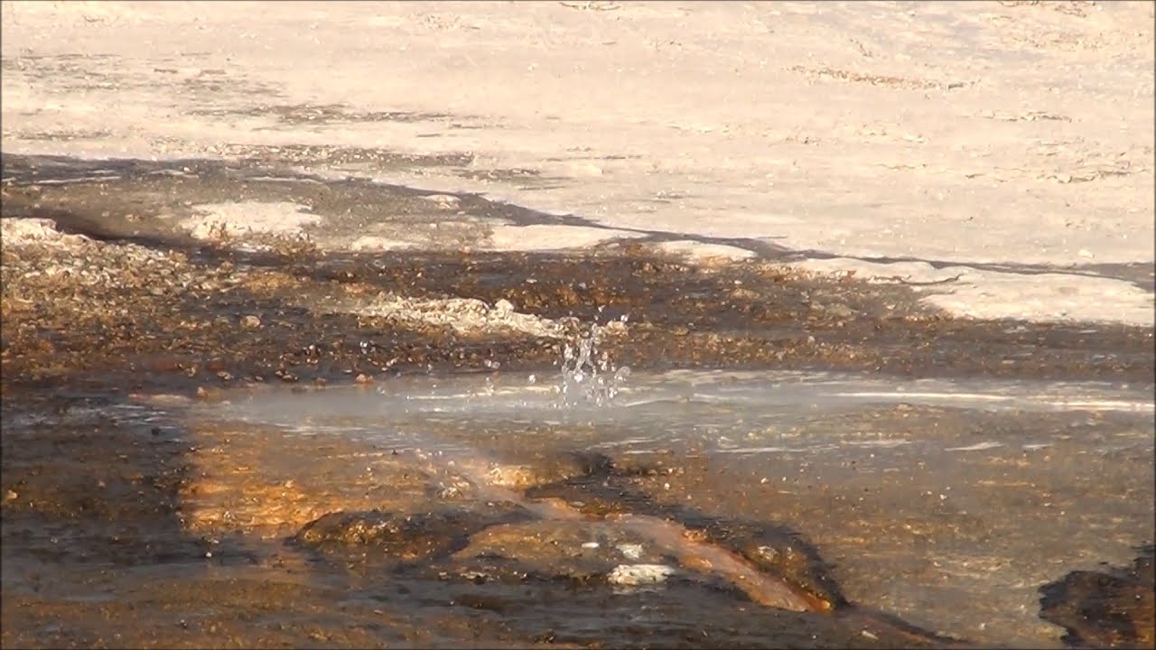 Unnamed geyser above Marmot Cave (HD) - YouTube