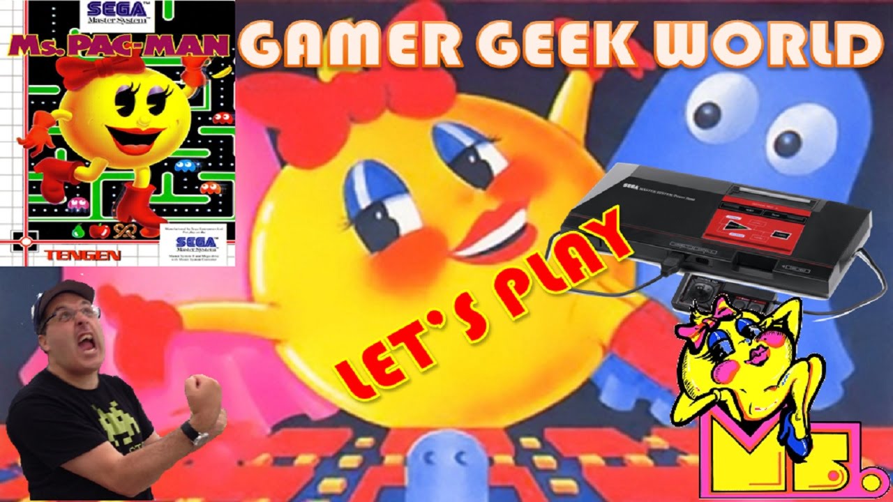 Gamer Geek World Let's Play MS PACMAN For The SEGA MASTER SYSTEM - YouTube