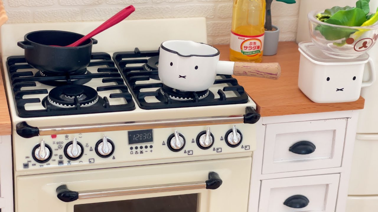 Best of Miniature Cooking Compilation 💛 Mini kitchen set 💛 Re-ment ...