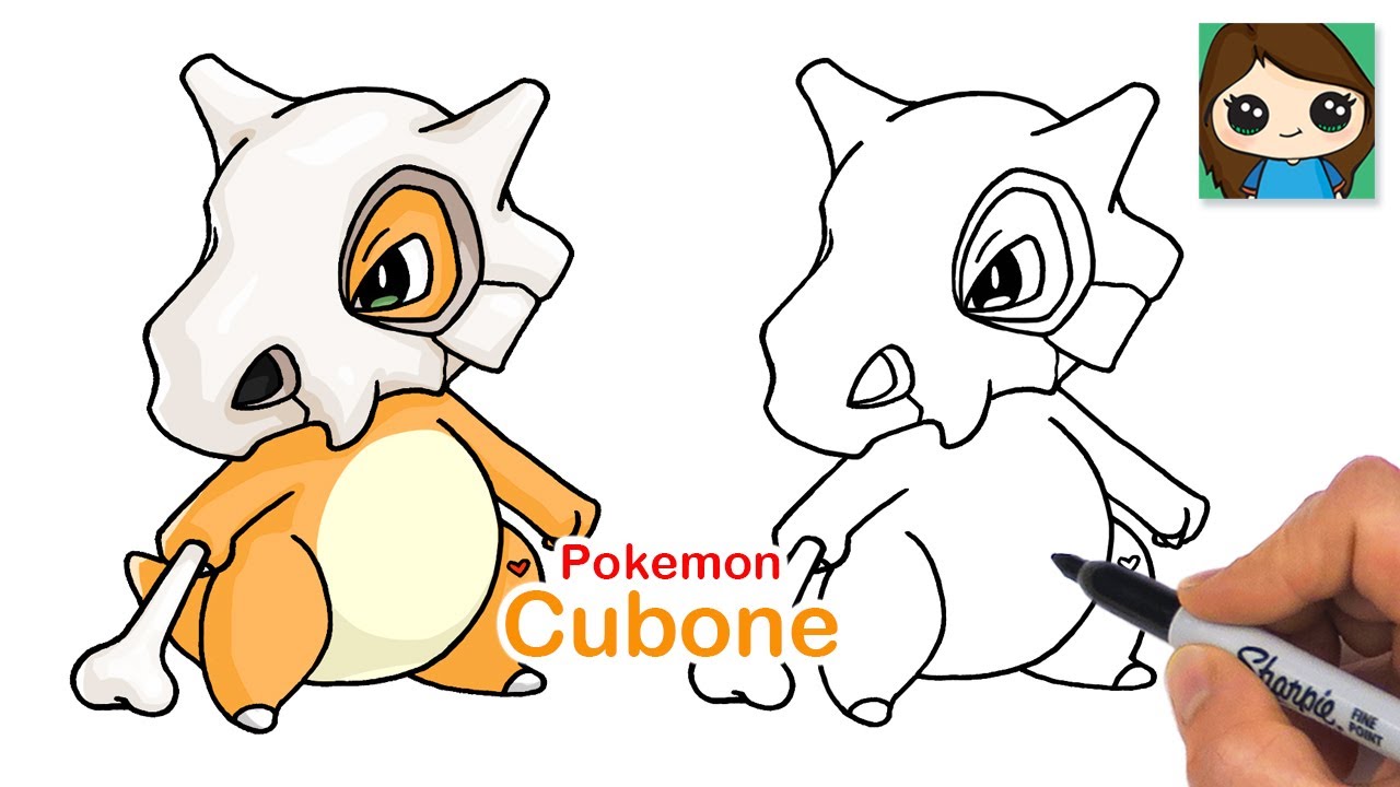How to Draw Cubone | Pokemon - YouTube