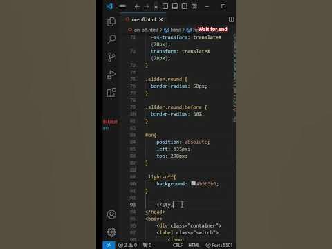 Building a Creative Switch button from Scratch: HTML, CSS, and JavaScript Tutorial #htmlcss # ...