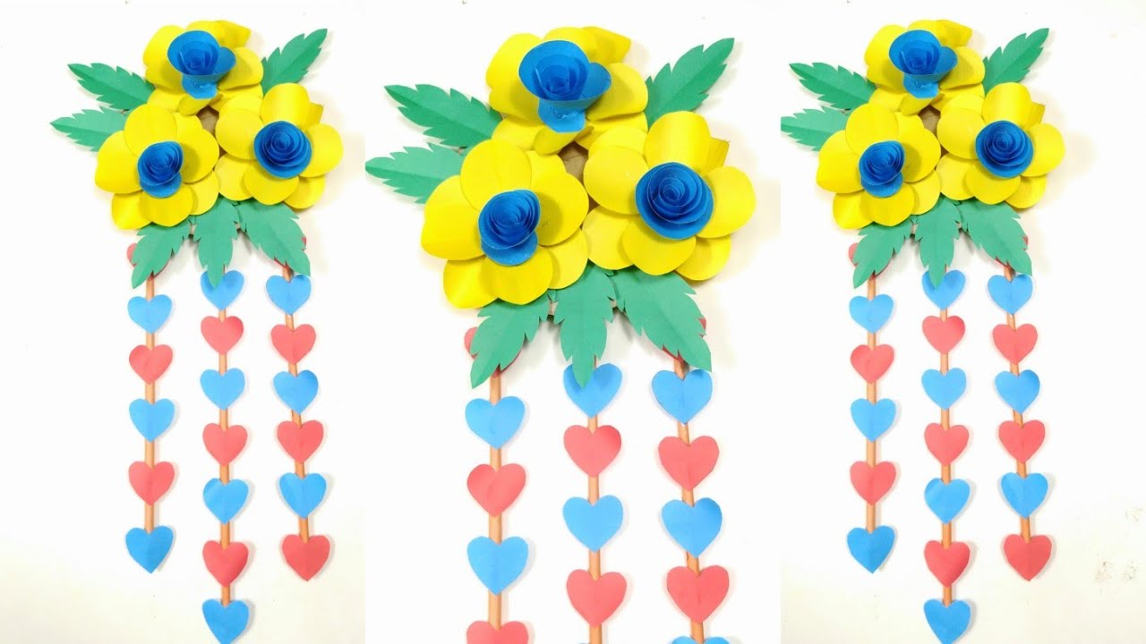 Wallmate | Paper Wallmate | Paper Flower Wall Hanging | কাগজের ওয়ালমেট ...