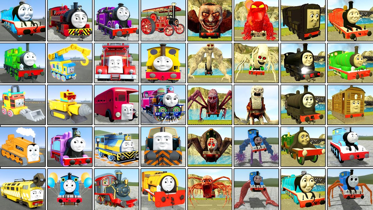 NEW UPDATE ALL 2D & 3D THOMAS THE TRAIN FAMILY VS CURSED THOMAS AND ...