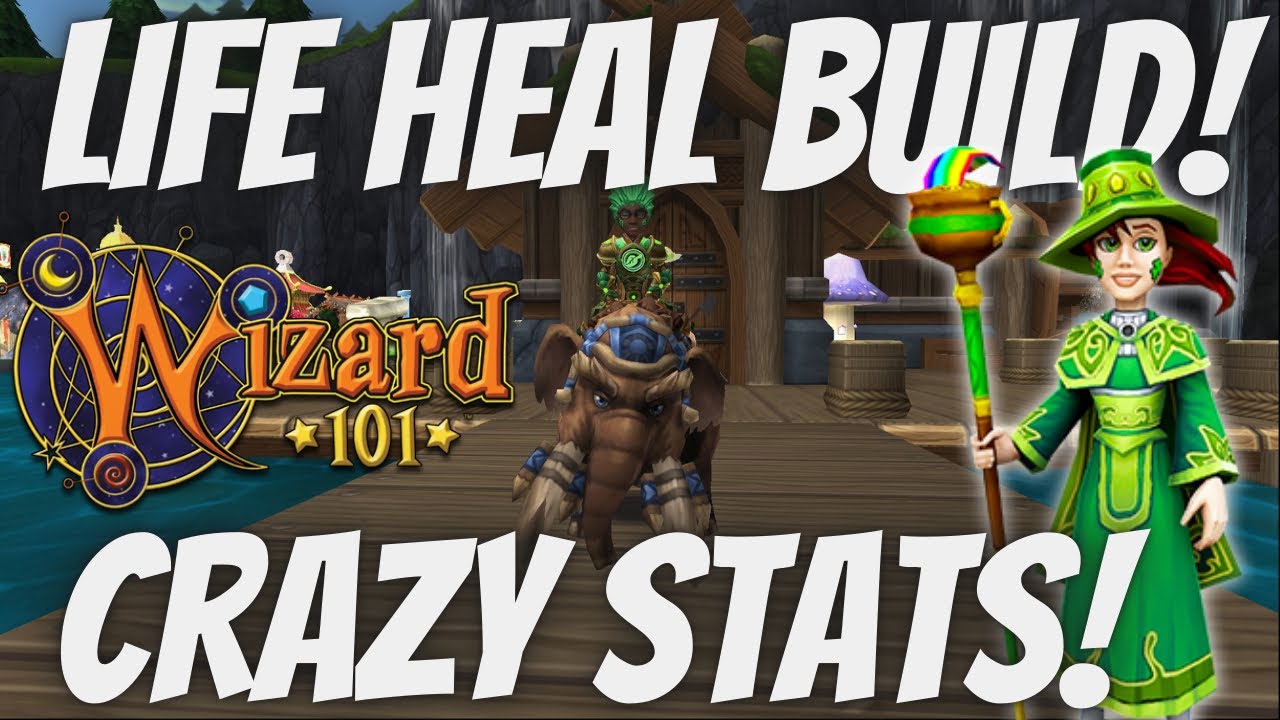 NEW LEVEL 170 LIFE HEAL BUILD! Wizard101 Gear Build! - YouTube