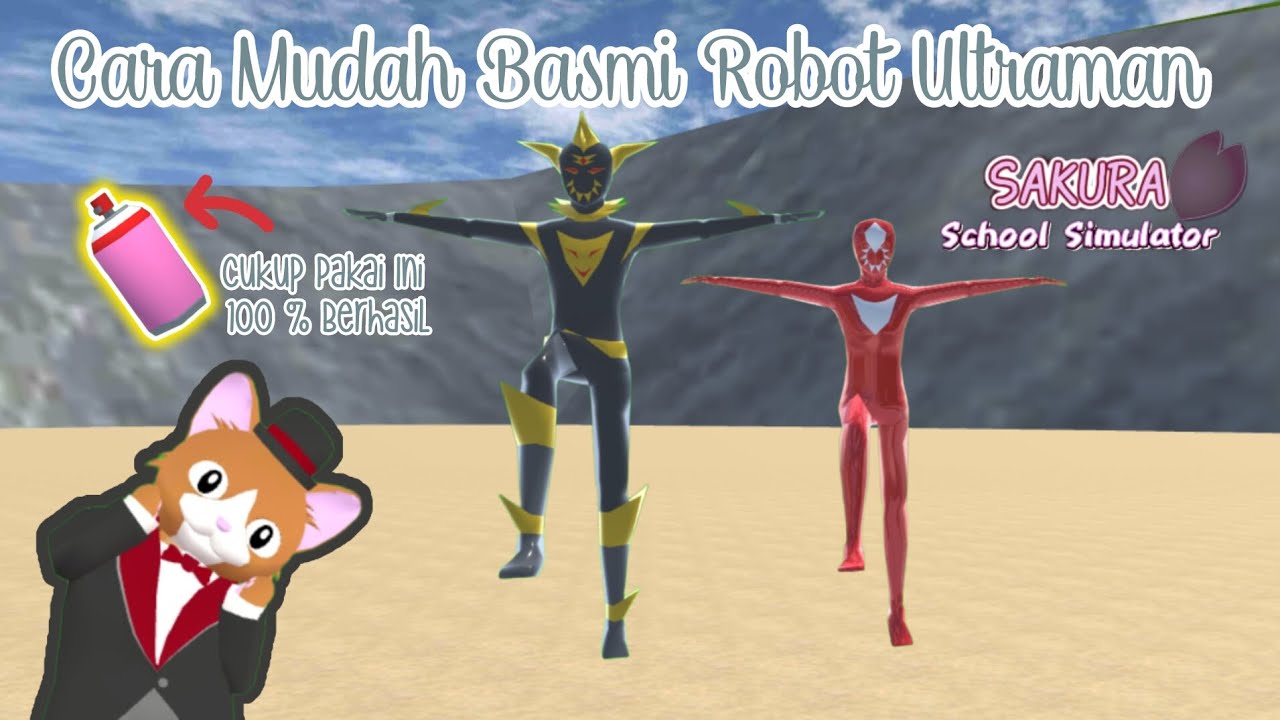 Cara Mudah Basmi Robot Ultraman Di Quarry - Sakura school simulator ...
