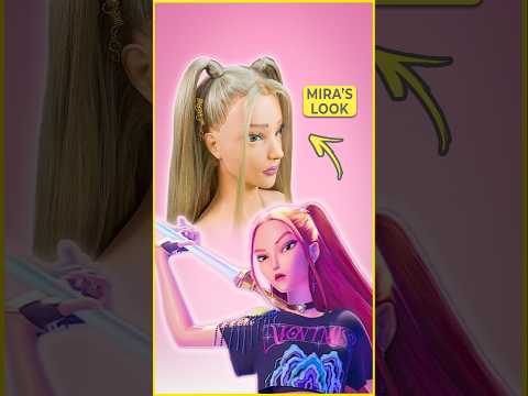 MIRA hairstyle tutorial kpop demon hunters