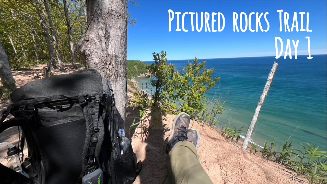 Solo Backpacking Pictured Rocks Trail - Day 1 - YouTube