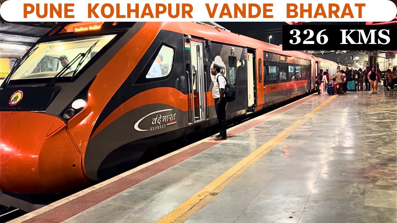 Pune to Kolhapur Vande Bharat Full Journey - YouTube