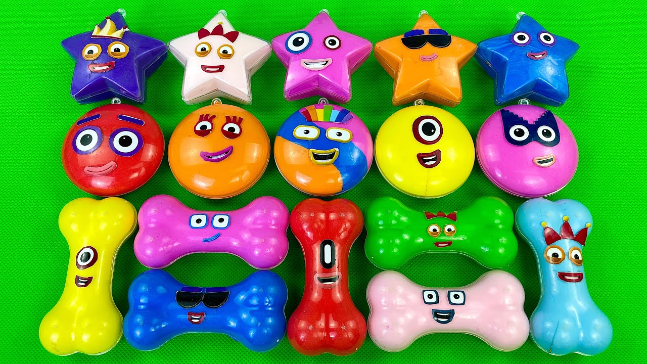 Finding Numberblocks Slime With Satisfying Clay - Clay Craft ideas ...