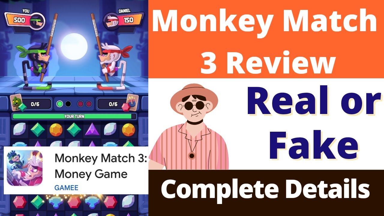 Monkey Match 3 Real or Fake | Monkey Match 3 Withdrawal | Scam or Legit ...