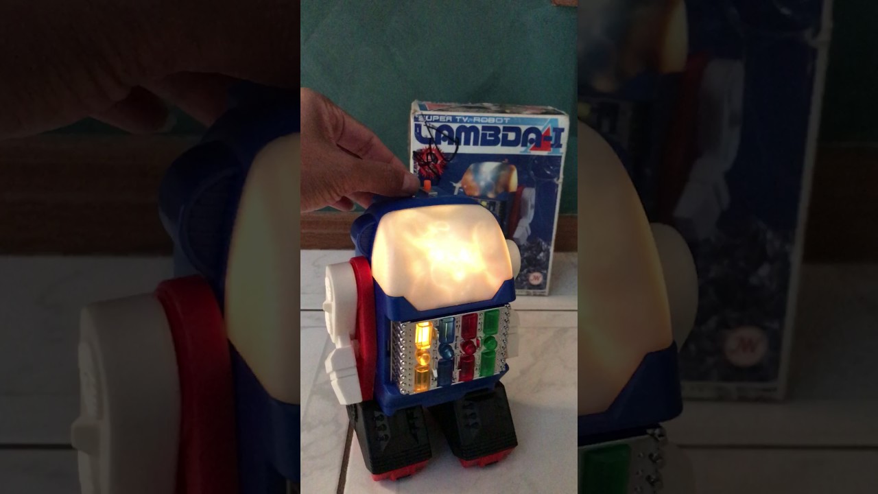 1980's Battery Op LAMBDA - 1 Super TV Robot Toy - YouTube