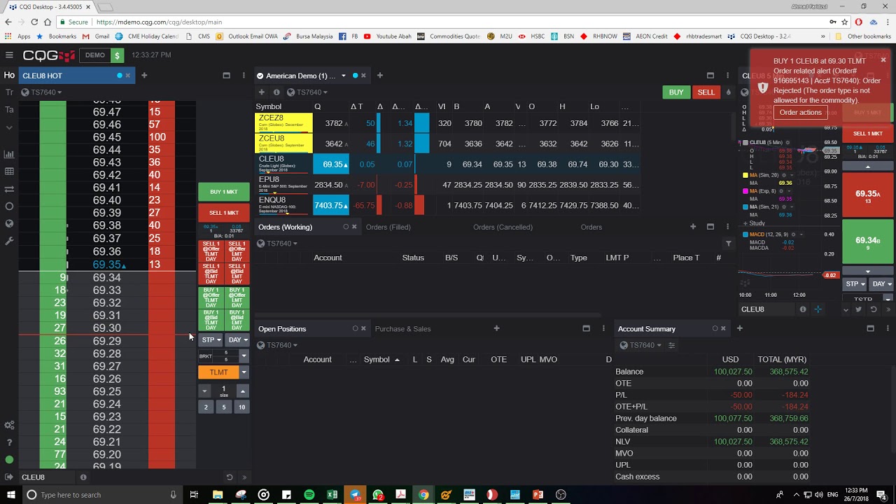 CQG Desktop - Trailing STOP & LIMIT - YouTube