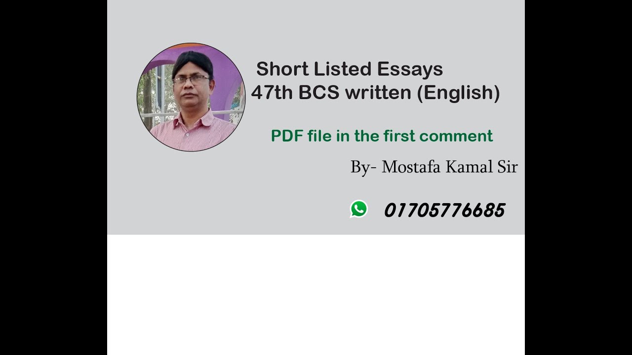Short suggestion/ 47th BCS Written (English) - YouTube