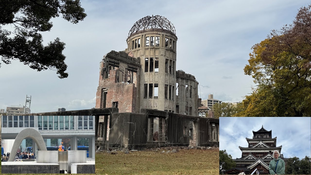 Hiroshima Castle, Atomic Bomb Dome and Peace Park. Dec 2025. - YouTube