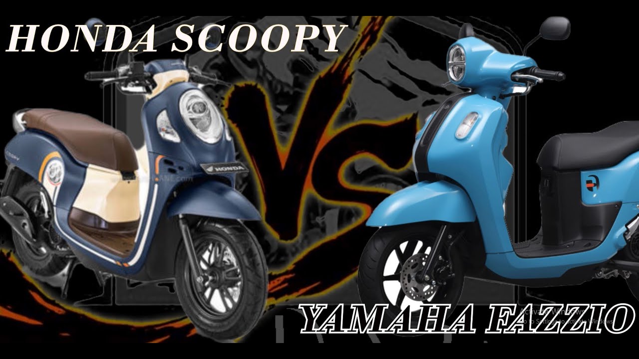 HONDA SCOOPY VS YAHAMA FAZZIO 2022 #yamaha #honda #hondascoopy # ...