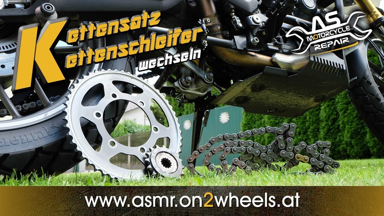 KETTENSATZ ANTRIEBSKETTE WECHSELN MOTORRAD - YouTube