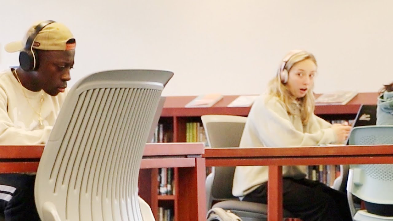 Blasting Inappropriate Songs in the Library PRANK PART 2! - YouTube