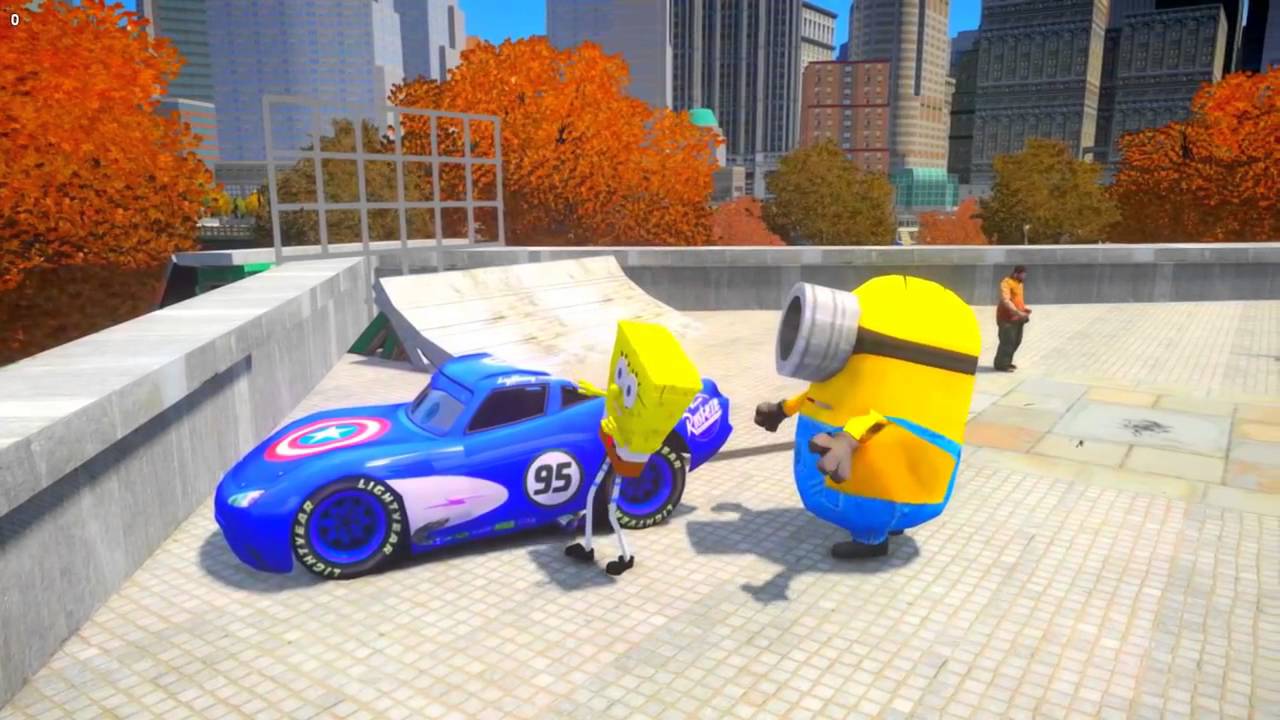 Nursery Rhymes Disney Pixar Spongebob And Stuart the Minion Part 7 ...