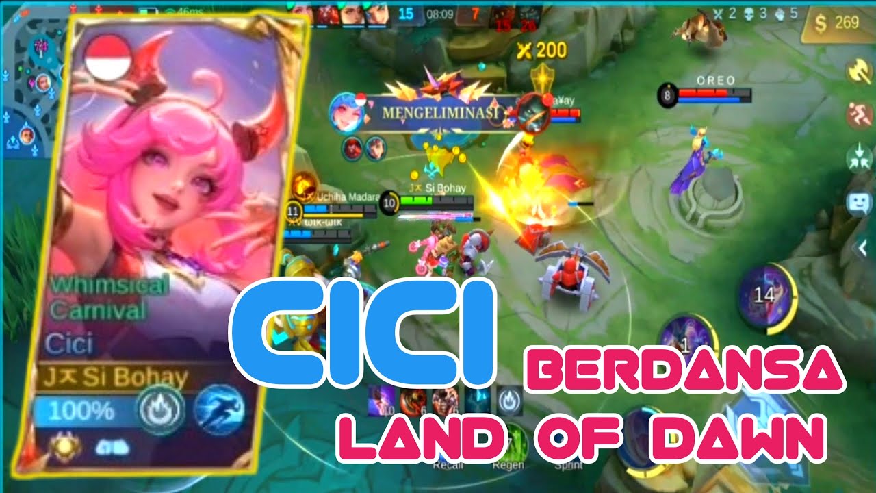 Cici Berdansa Lagi di Land of Dawn Push Rank Cici Hero Exp Gameplay ...