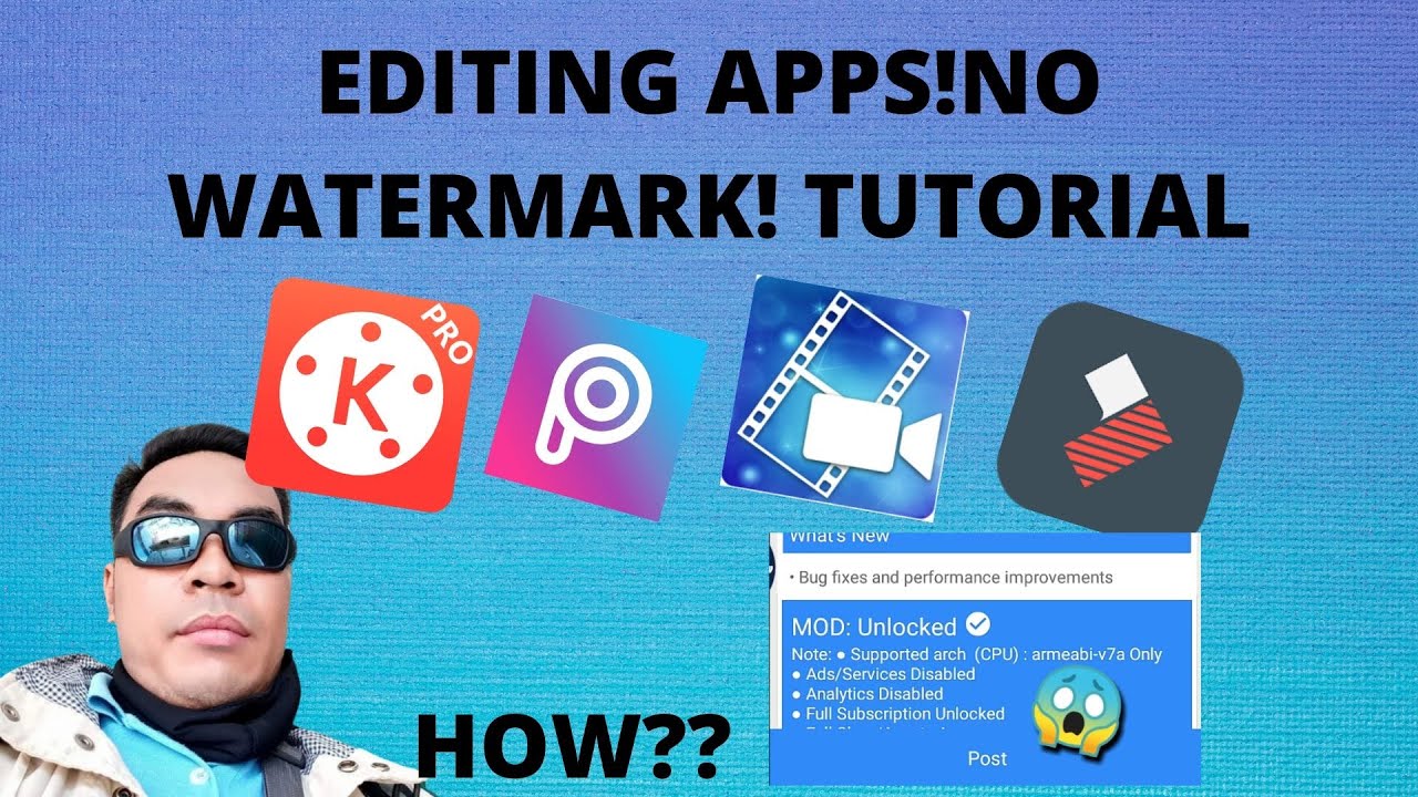 HOW TO DOWNLOAD EDITING APPS WITH NO WATERMARK(MOD UNLOCK)2020! - YouTube