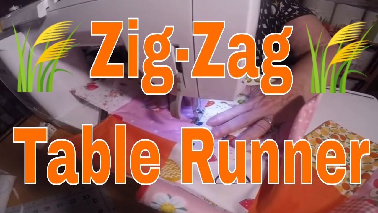 Zig-Zag Table Runner - YouTube