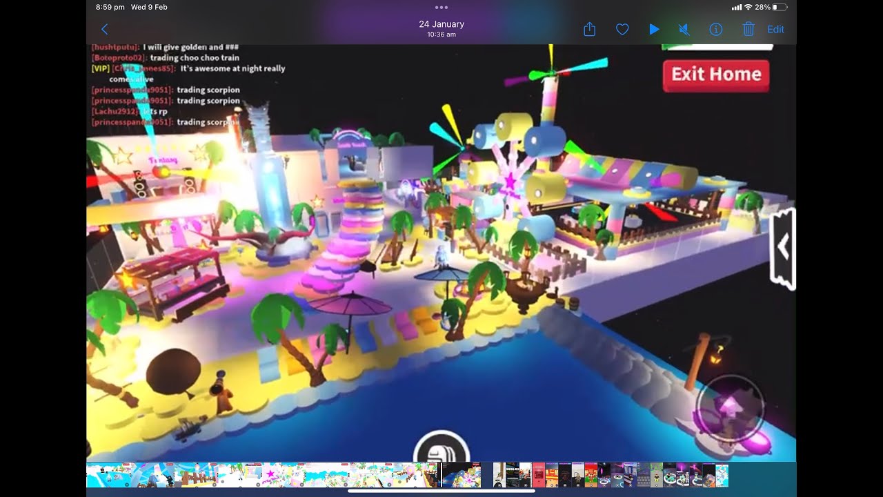 Adopt me - beach build - YouTube