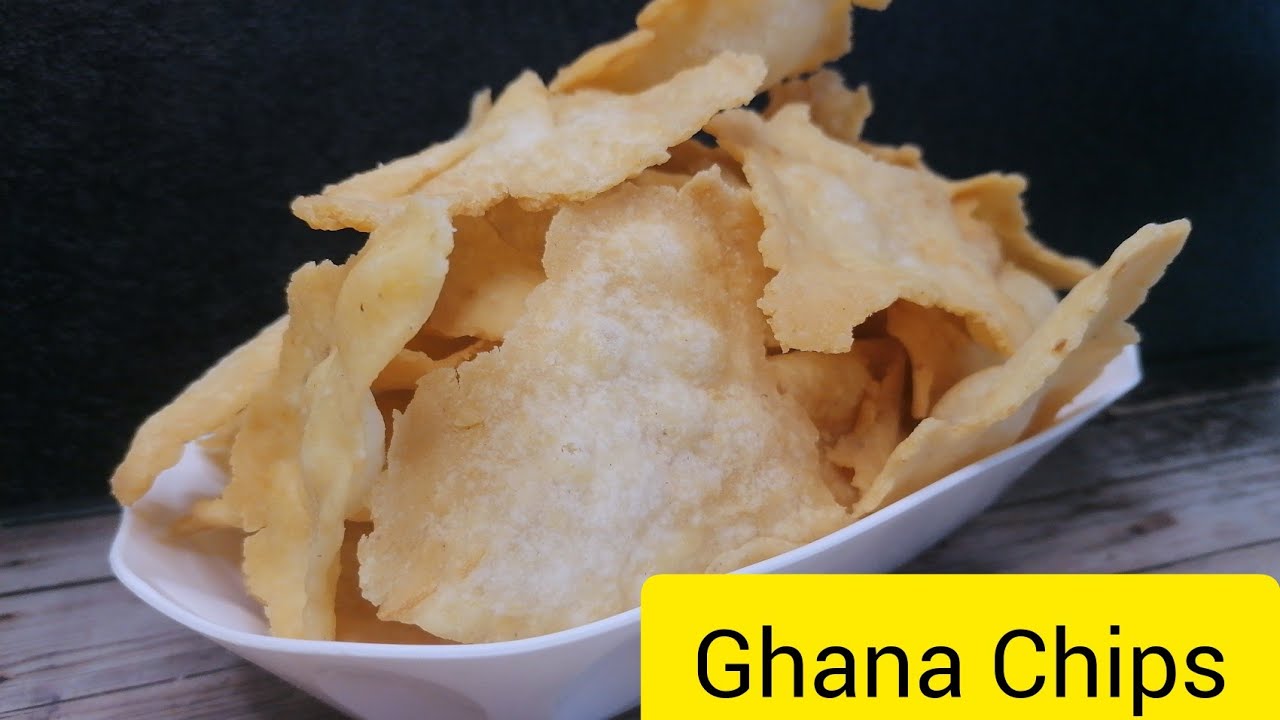 Crunchy Ghanaian party chips || Insp @SweetAdjeley || Ghana fried flour ...