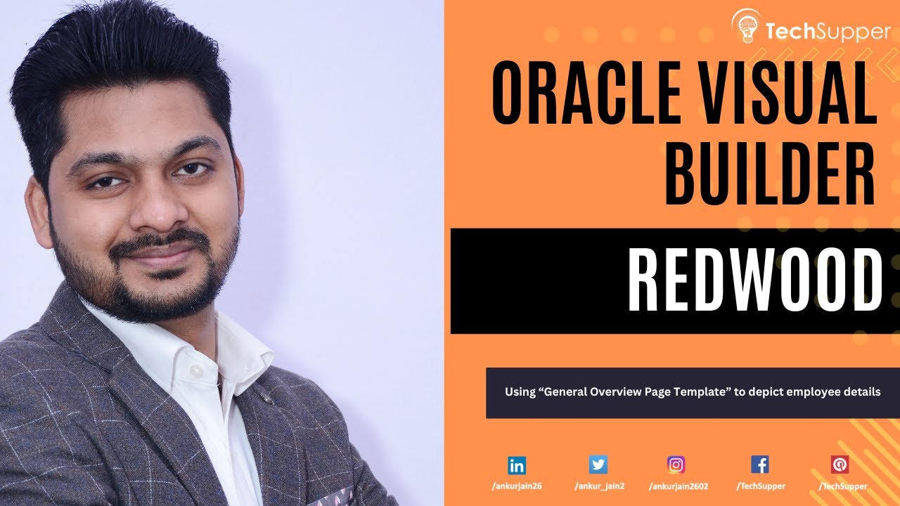 Using Redwood General Overview Page Template In Oracle Vbcs Oracle Oic Oracle Redwood Oic