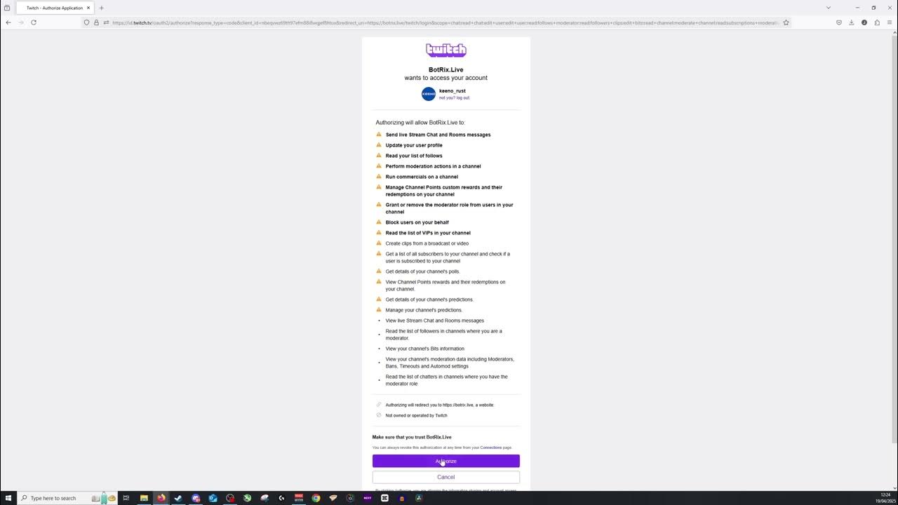 How to Add Botrix on Twitch - YouTube