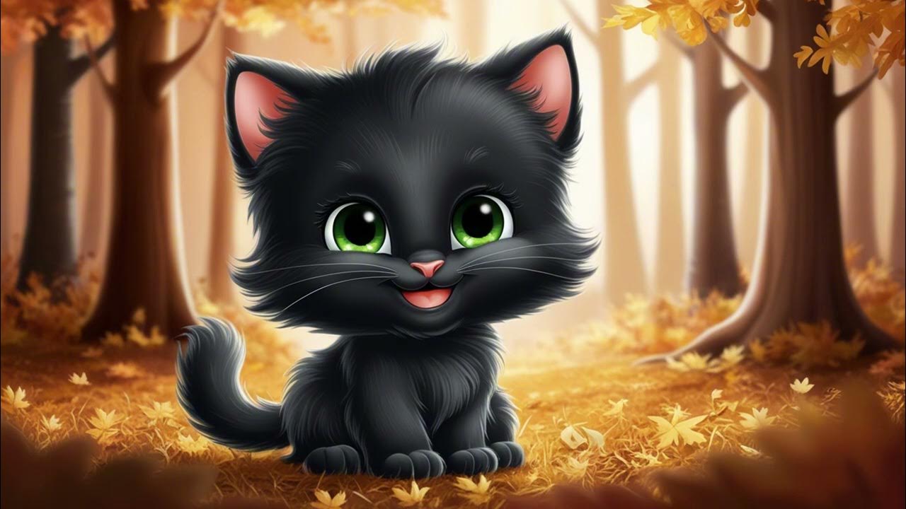 Czarny Kotek - Piosenka Dla Dzieci - YouTube